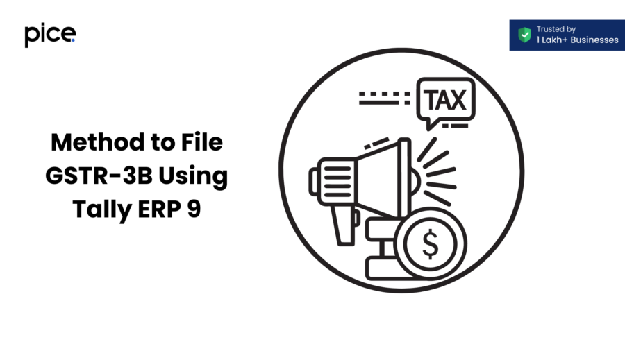 How To Make GSTR 3B In Tally ERP 9 // Pice