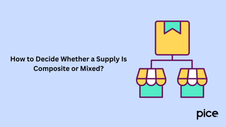 Composite Supply In Goods And Services Tax // Pice