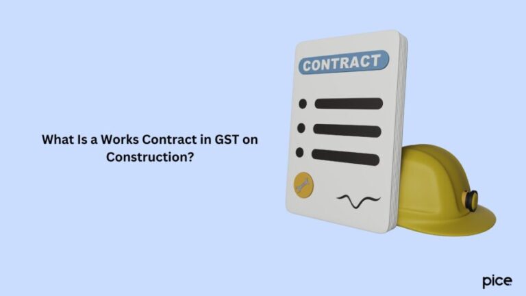 GST Input On Construction Of Building // Pice