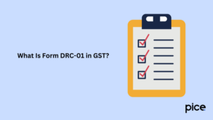Form DRC 01 In GST // Pice