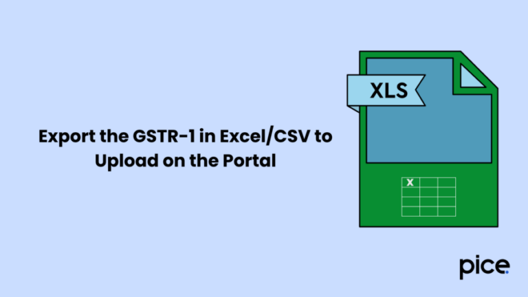 How To Export GSTR 1 In Excel Format? // Pice