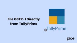 How To Upload GSTR 1 From Tally To GST Portal? // Pice