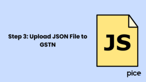 How To Upload JSON File In GSTR 1? // Pice