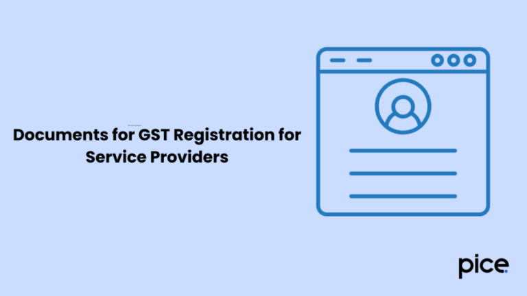 GST Registration For Service Provider In India // Pice