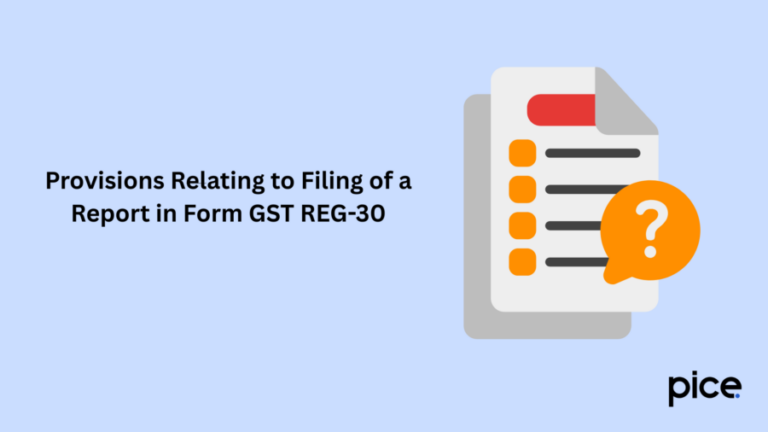 Physical Verification Report In Form GST REG 30 // Pice