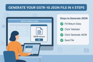 How To File GSTR 10 Return Using Offline Utility? // Pice