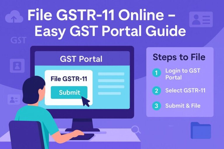 How To File GSTR 11 Return On GST Portal? // Pice