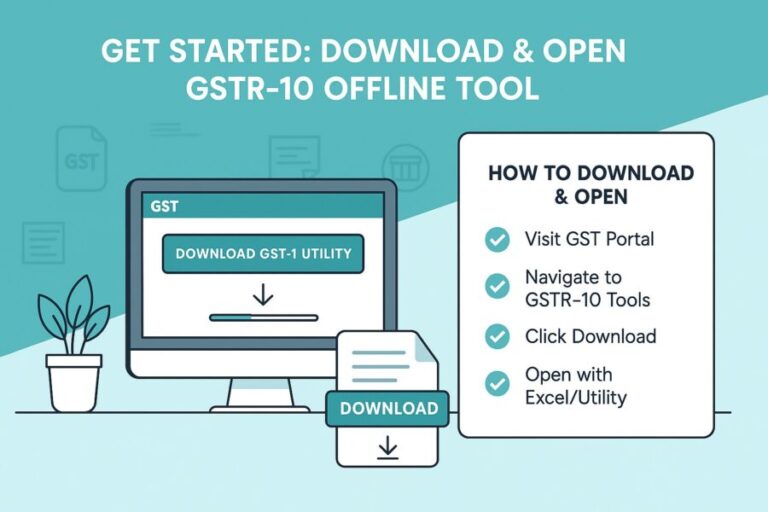 How To File GSTR 10 Return Using Offline Utility? // Pice