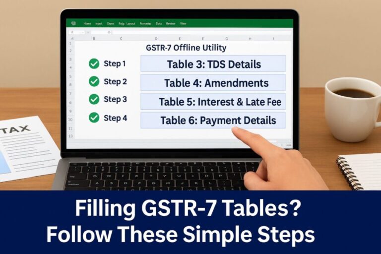 How To File GSTR 7 Using Offline Utility In 2025? // Pice