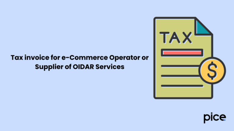 An Overview Of Consolidated Tax Invoice Under GST // Pice