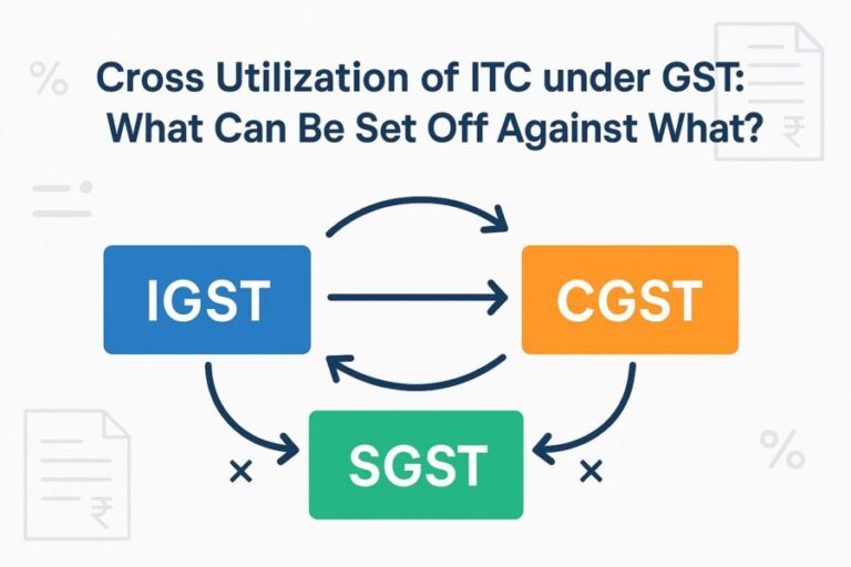 Guide To Cross Utilization Of ITC Under GST In India // Pice