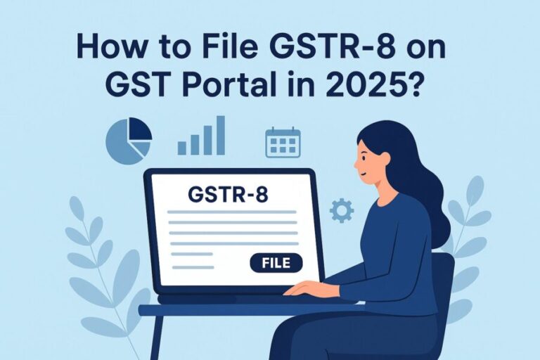 How To File GSTR 8 On GST Portal In 2025? // Pice