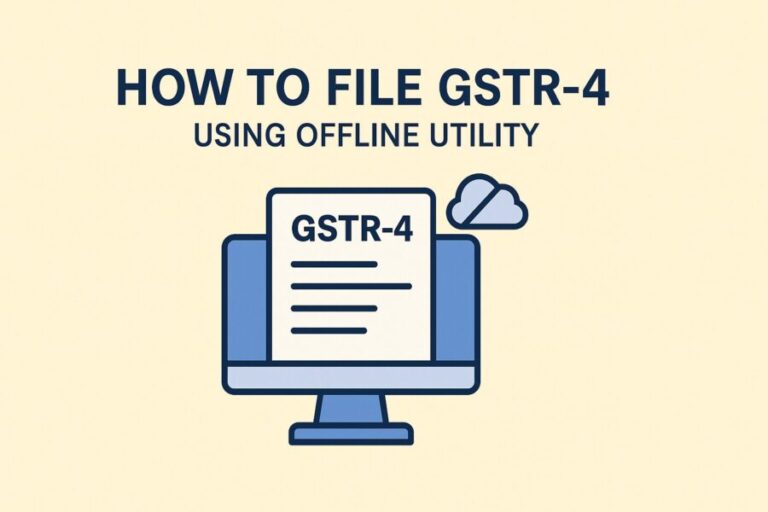 A Guide To How To File GSTR 4 Using Offline Utility // Pice