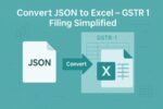 How To Convert JSON File To Excel For GSTR 1? // Pice