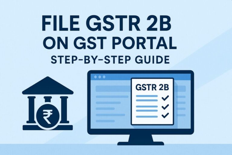 How To File GSTR 2B On GST Portal? // Pice