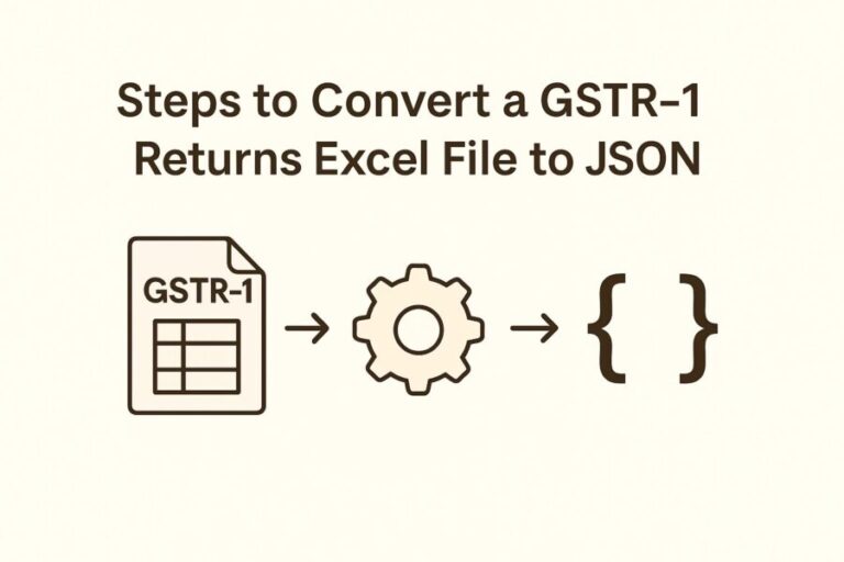 A Guide On How To Convert GSTR 1 Excel To JSON // Pice