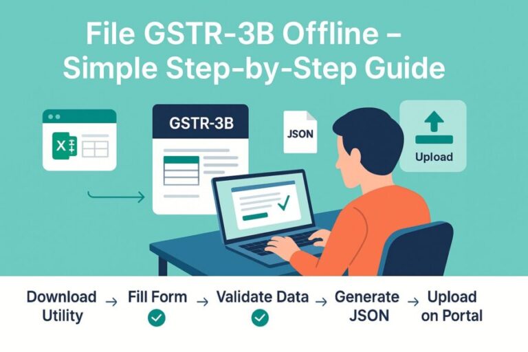 How To File GSTR 3B Using Offline Utility: Step-by-Step Guide // Pice