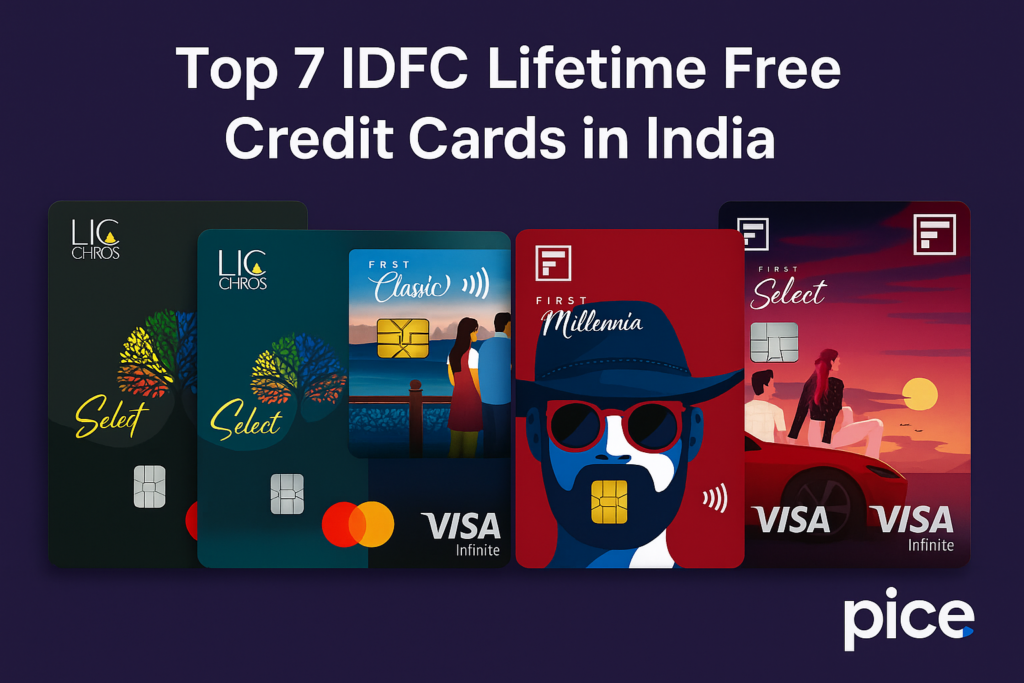 Top 7 IDFC Lifetime Free Credit Cards In India // Pice